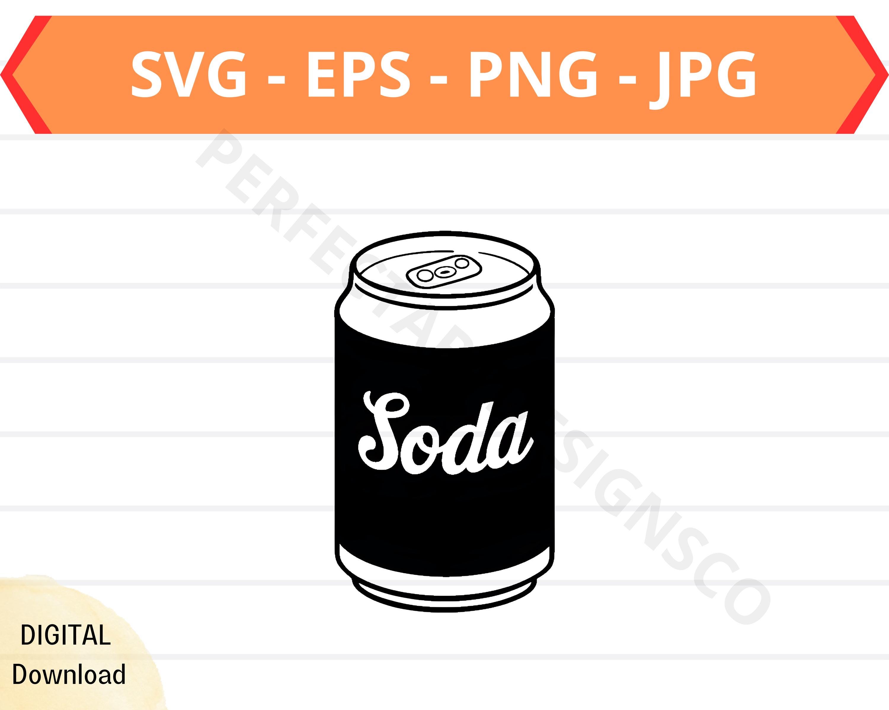 Soda Can Outline Svg, Soda Can Clipart, Soda Can Svg for Shirt, Svg ...