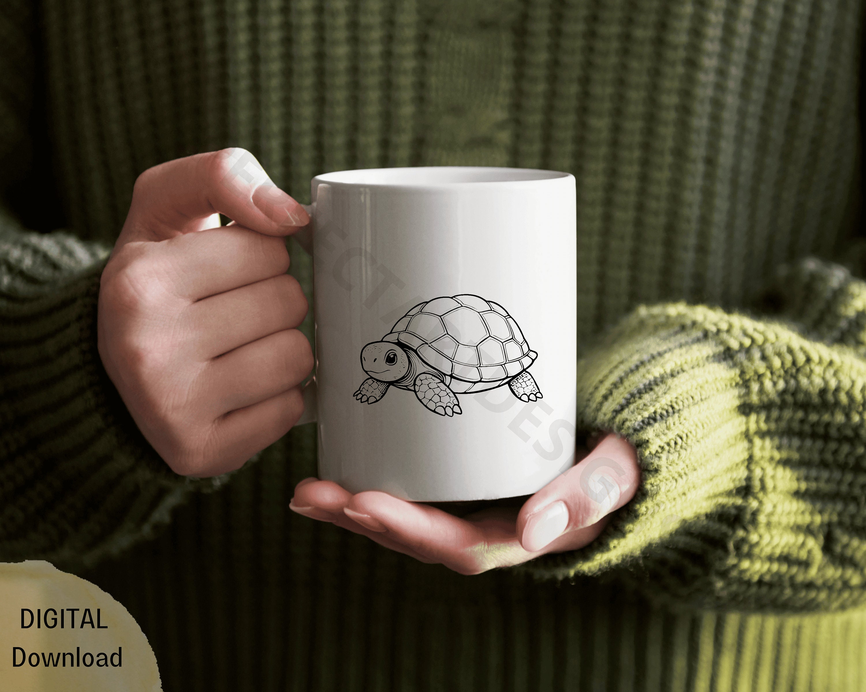 Cute Tortoise Svg File, Baby Tortoise Outline Svg, Tortoise Clipart Svg ...