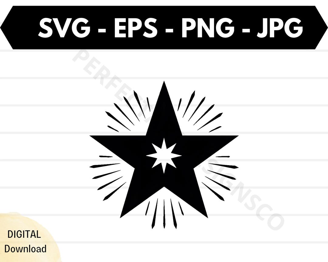 North Star Silhouette Svg File, North Star Outline Clipart Svg, North ...