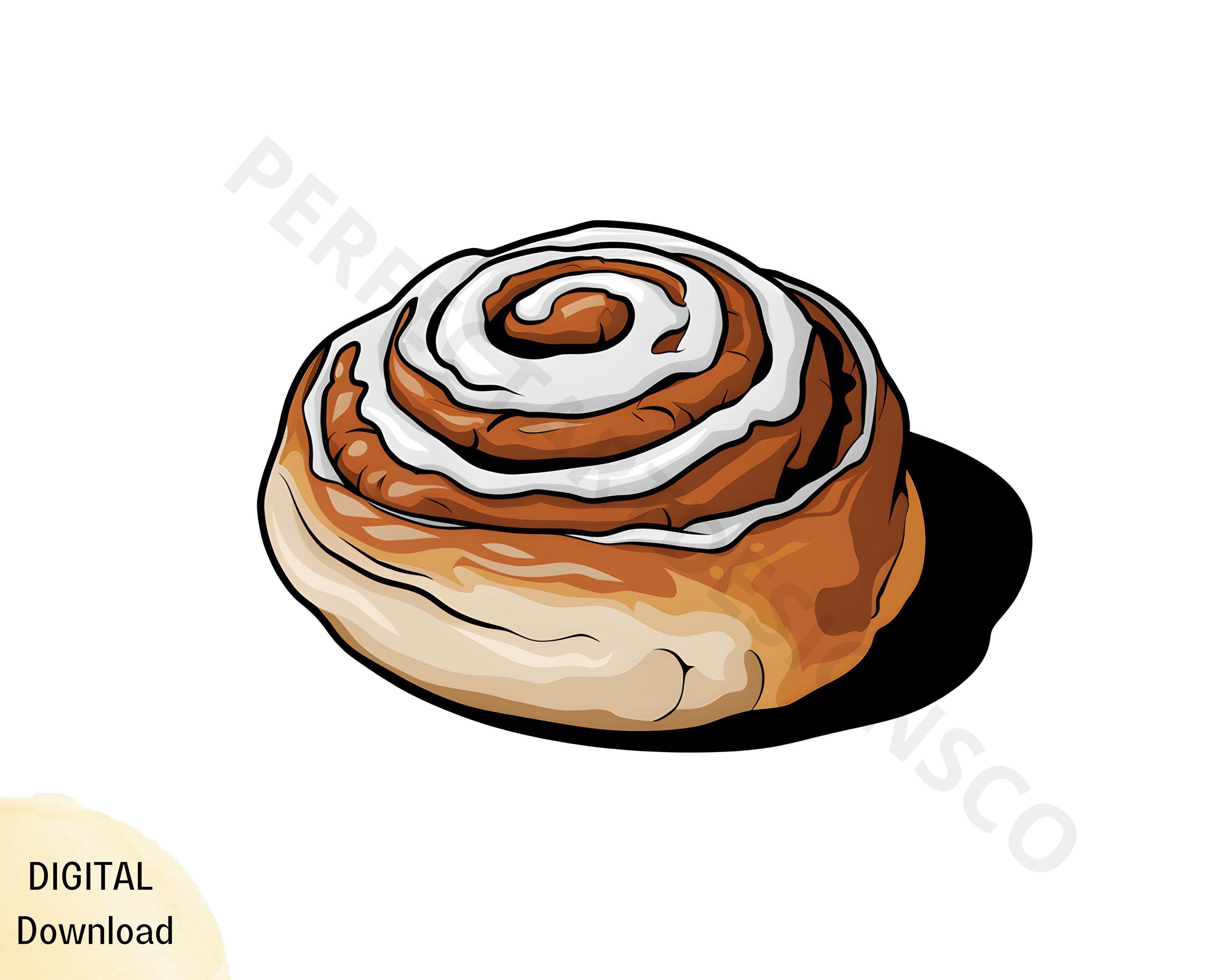 Cinnamon Roll Svg, Cinnamon Roll Vector, Cinnamon Roll Svg File for ...