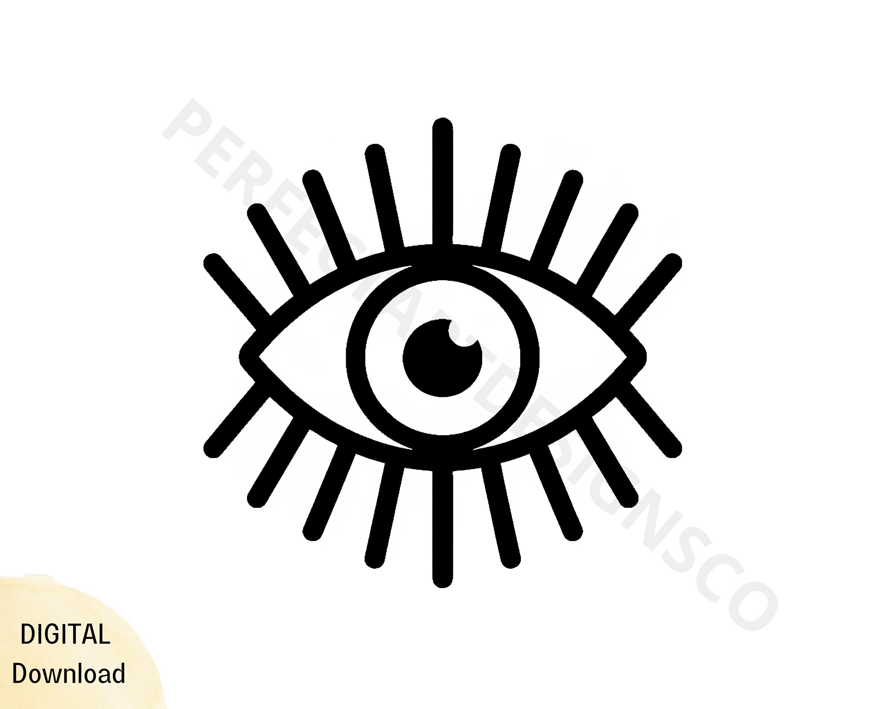 Evil Eye Symbol Svg Cutfile, Evil Eye Sign, Evil Eye Icon, Evil Eye ...