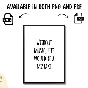 Music Quotes Set of 50 Posters, Printable Wall Art, Music Gallery Decor ...