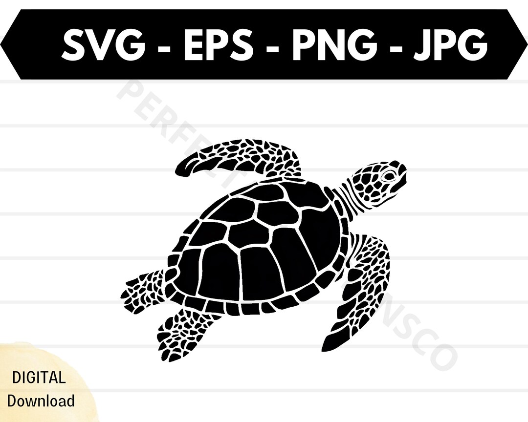 Loggerhead Turtle Silhouette Svg File, Loggerhead Turtle Outline ...