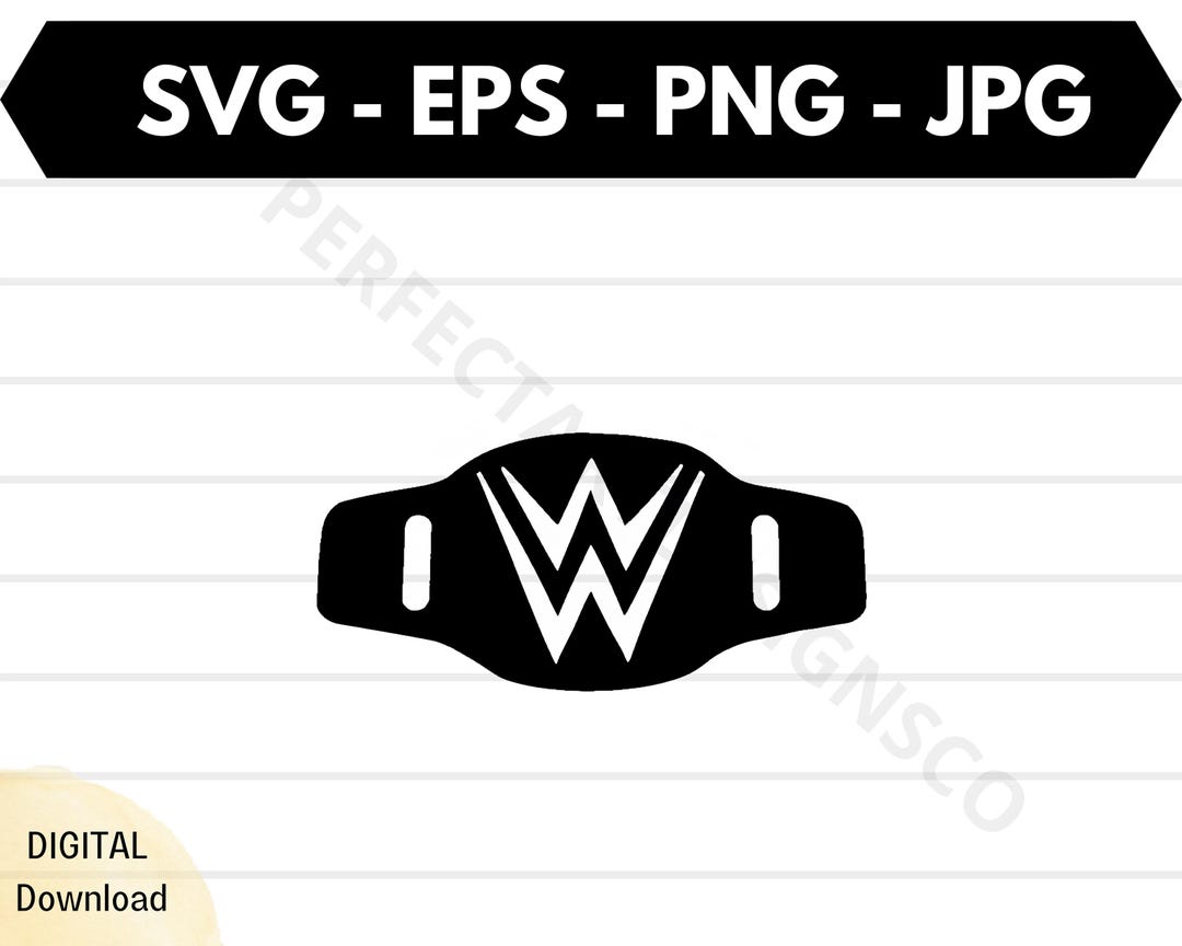 Wrestling Belt Silhouette Svg, Wrestling Belt Cricut, Wrestling Belt ...
