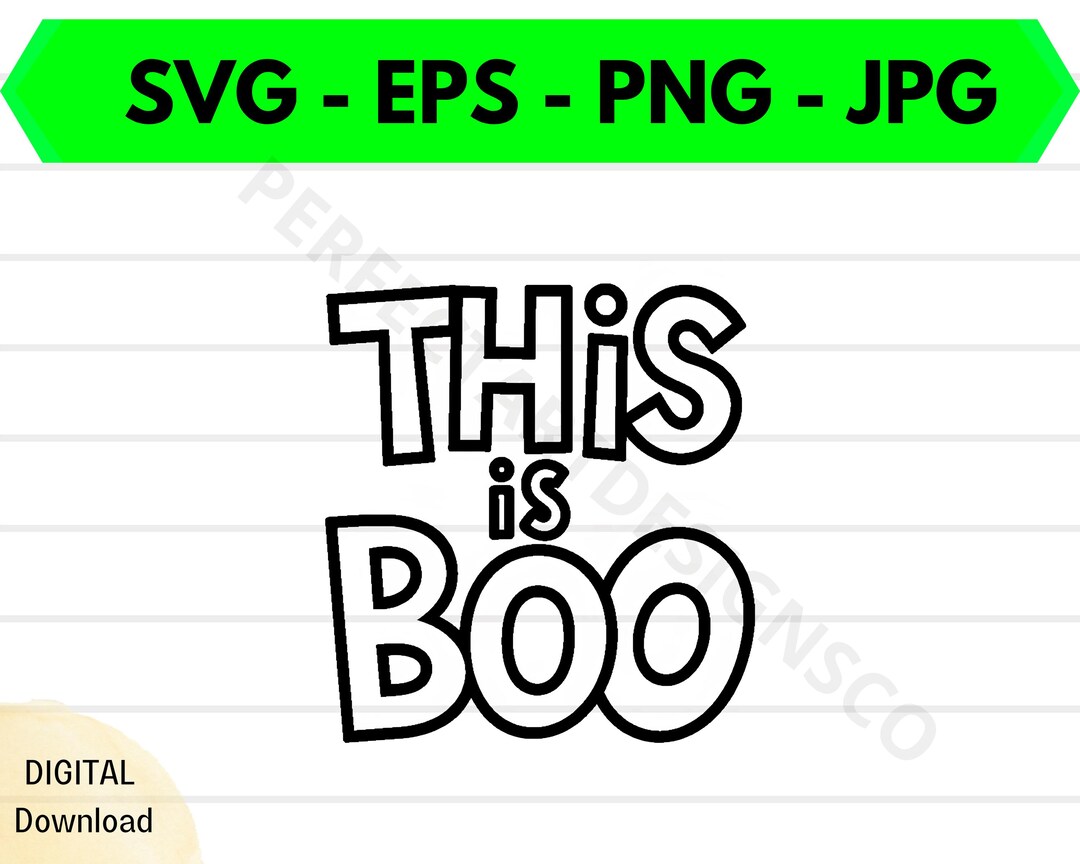 This is Boo Sheet Svg File, This is Boo Sheet Outline Svg, This is Boo ...