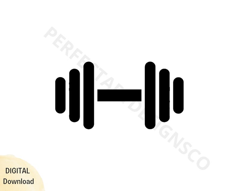 Dumbbell Symbol Svg Cutfile, Dumbbell Sign, Dumbbell Icon, Dumbbell ...