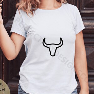 Bull Horn Svg File, Bull Horn Outline Svg, Bull Horn Clipart Svg, Bull ...