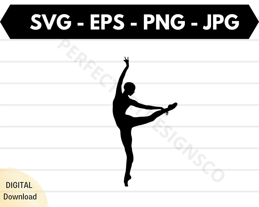Contemporary Dance Silhouette Svg, Contemporary Dance Clipart ...