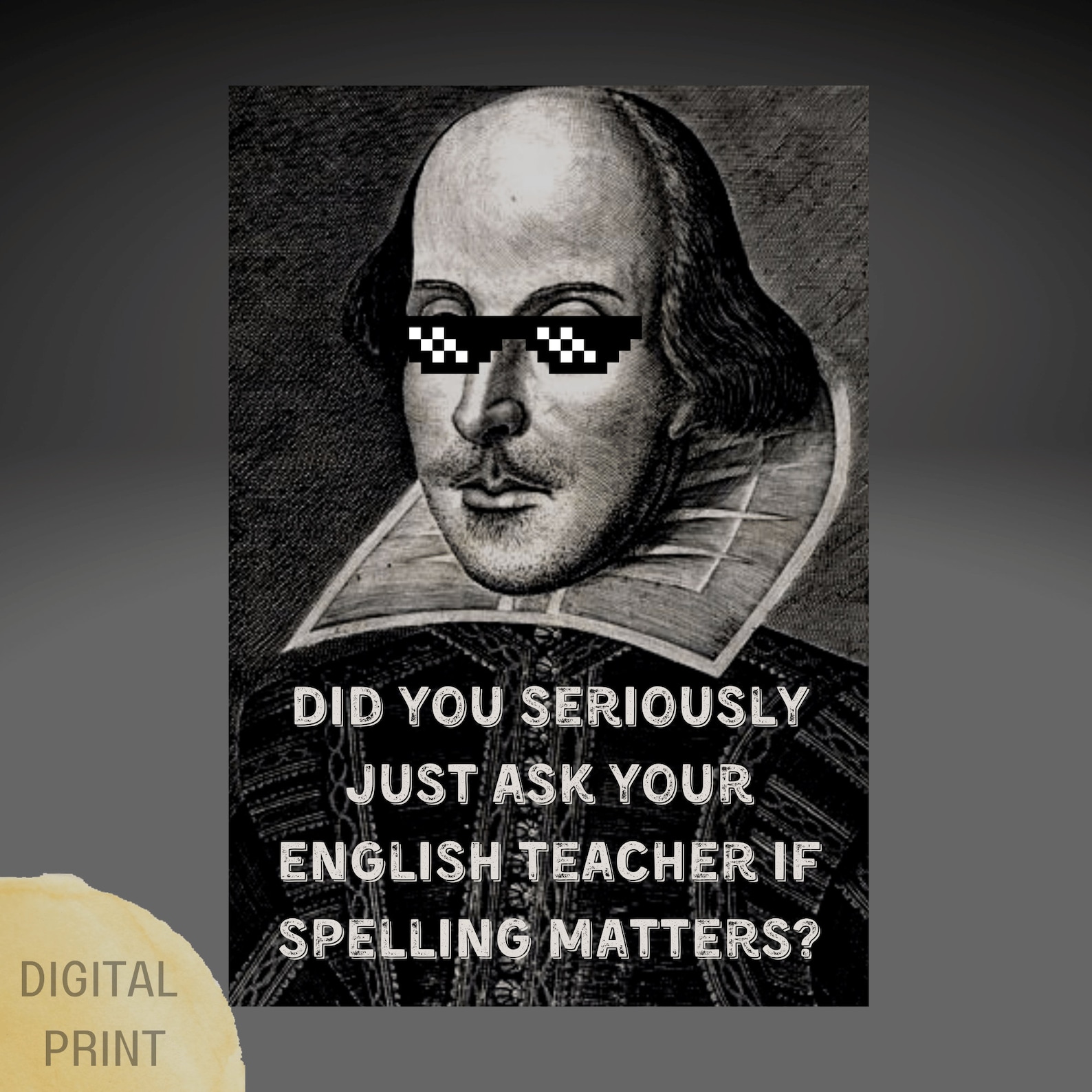 Funny Shakespeare Poster, English Classroom Decor Middle School ...