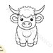 Cute Yak Svg File, Baby Yak Outline Svg, Yak Clipart Svg, Yak Svg Cut ...