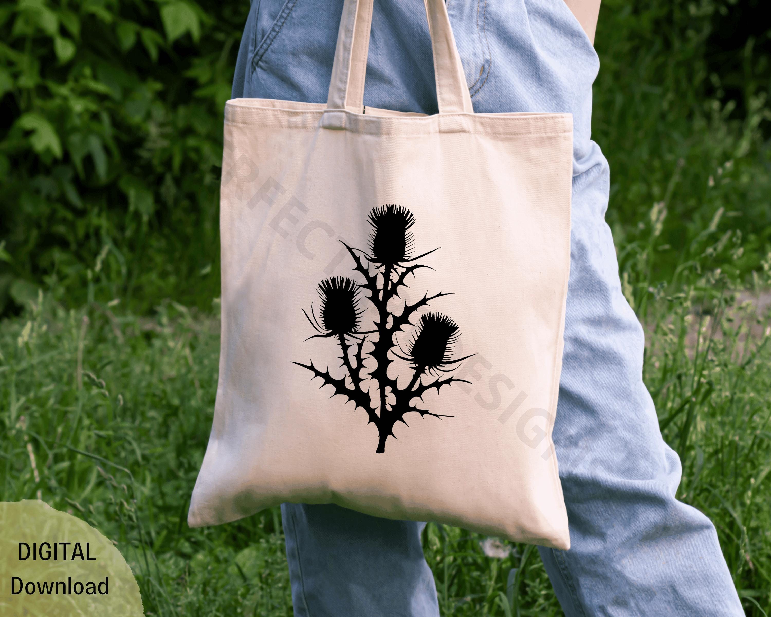 Thistle Silhouette Svg, Thistle Outline, Thistle Cricut, Thistle Printable, Thistle Laser Cut ...