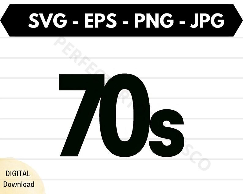 70s Silhouette Svg, 70s Cricut, 70s Shirt Design, 70s Clipart Printable ...