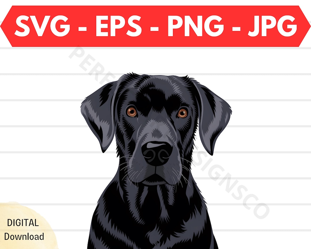Black Lab Svg, Black Lab Clipart, Black Lab Svg for Shirt, Svg File for ...