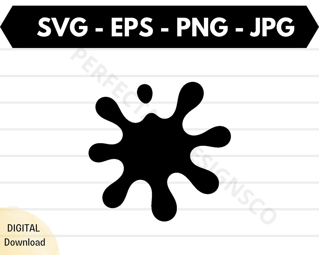 Splotch Silhouette Svg, Splotch Outline, Splotch Cricut, Splotch ...