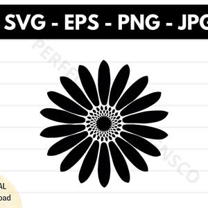 Daisy Silhouette Svg File, Daisy Cutting Svg File for Cricut, Daisy ...
