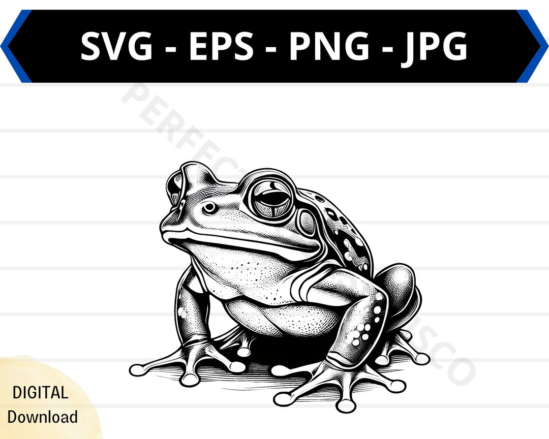 Toad Vector Illustration Tattoo Svg, Toad Shirt Design Image Cutting ...