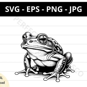 Toad Vector Illustration Tattoo Svg, Toad Shirt Design Image Cutting ...