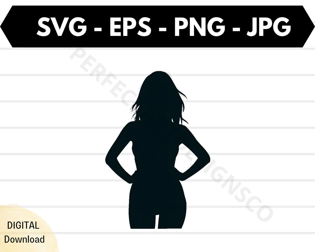 Female Body Silhouette Svg, Female Body Clipart, Blank Female Body Svg ...