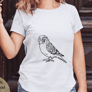 Budgie Outline Svg, Budgie Clipart, Budgie Svg for Shirt, Svg File for ...