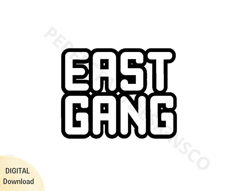 East Gang Icon Svg Cut File, East Gang Symbol, East Gang Sign Cutting ...