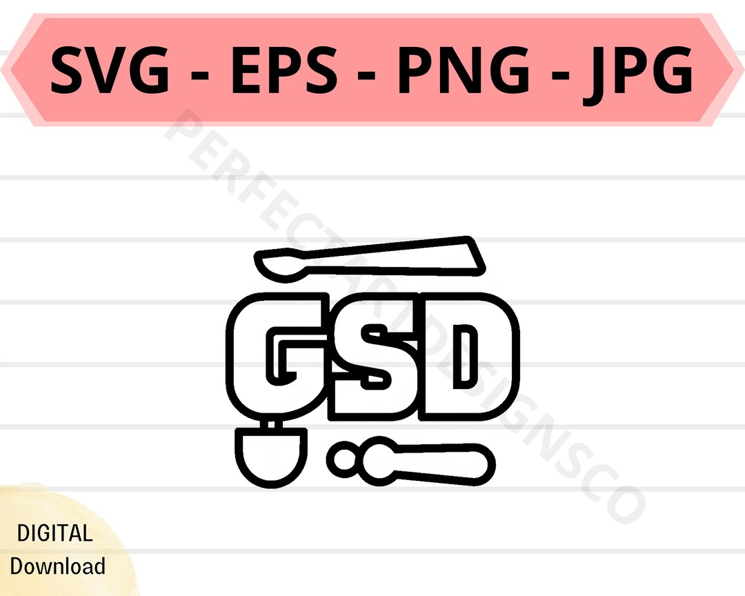 Gsd Symbol Svg Cutfile, Gsd Sign, Gsd Icon, Gsd Cutting Svg File for ...