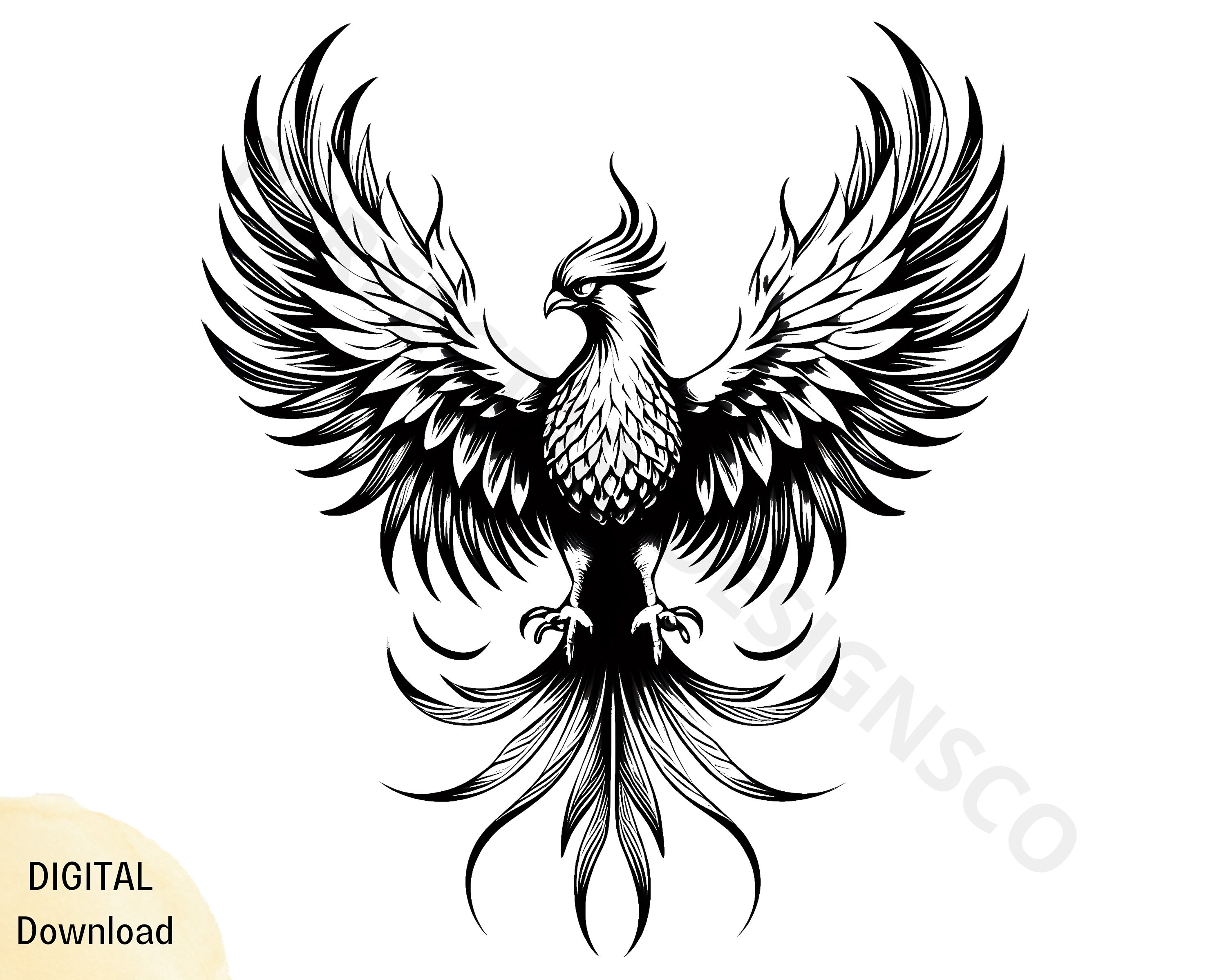 Phoenix God Vector Image Clipart, Phoenix God Svg Phoenix Cut File ...