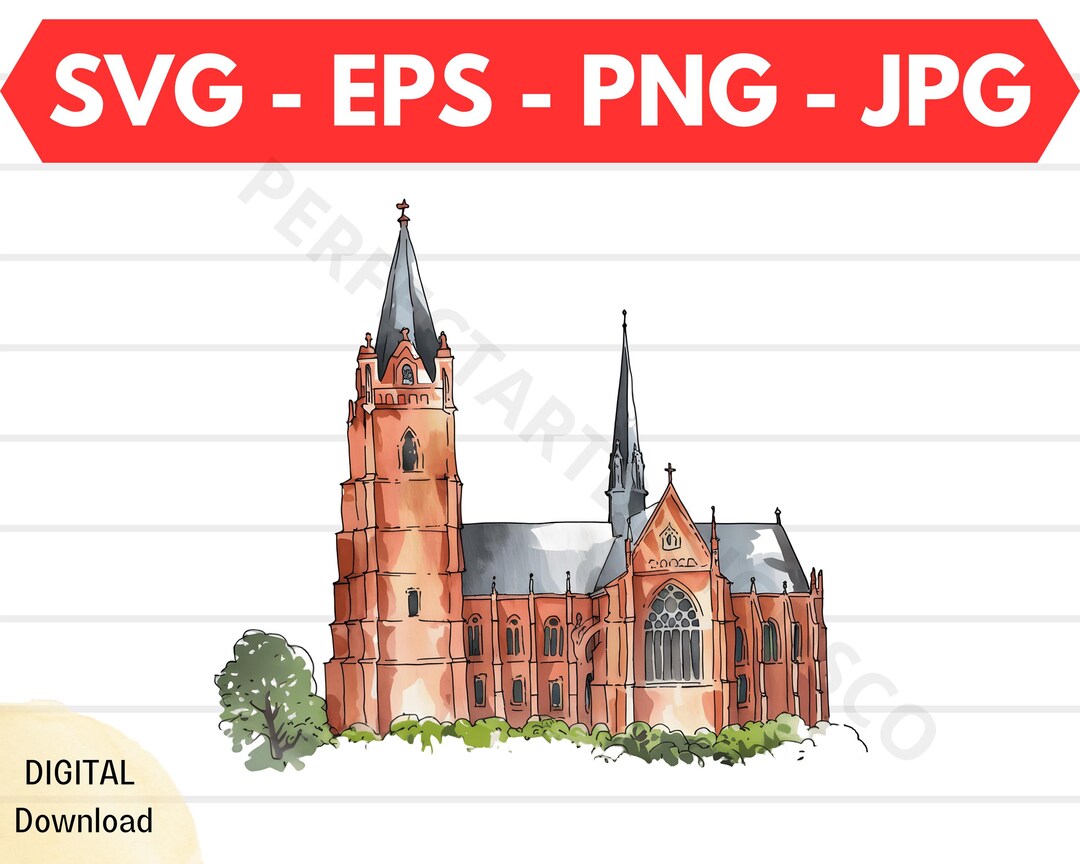Cathedral Svg, Cathedral Clipart, Cathedral Svg for Shirt, Svg File for ...