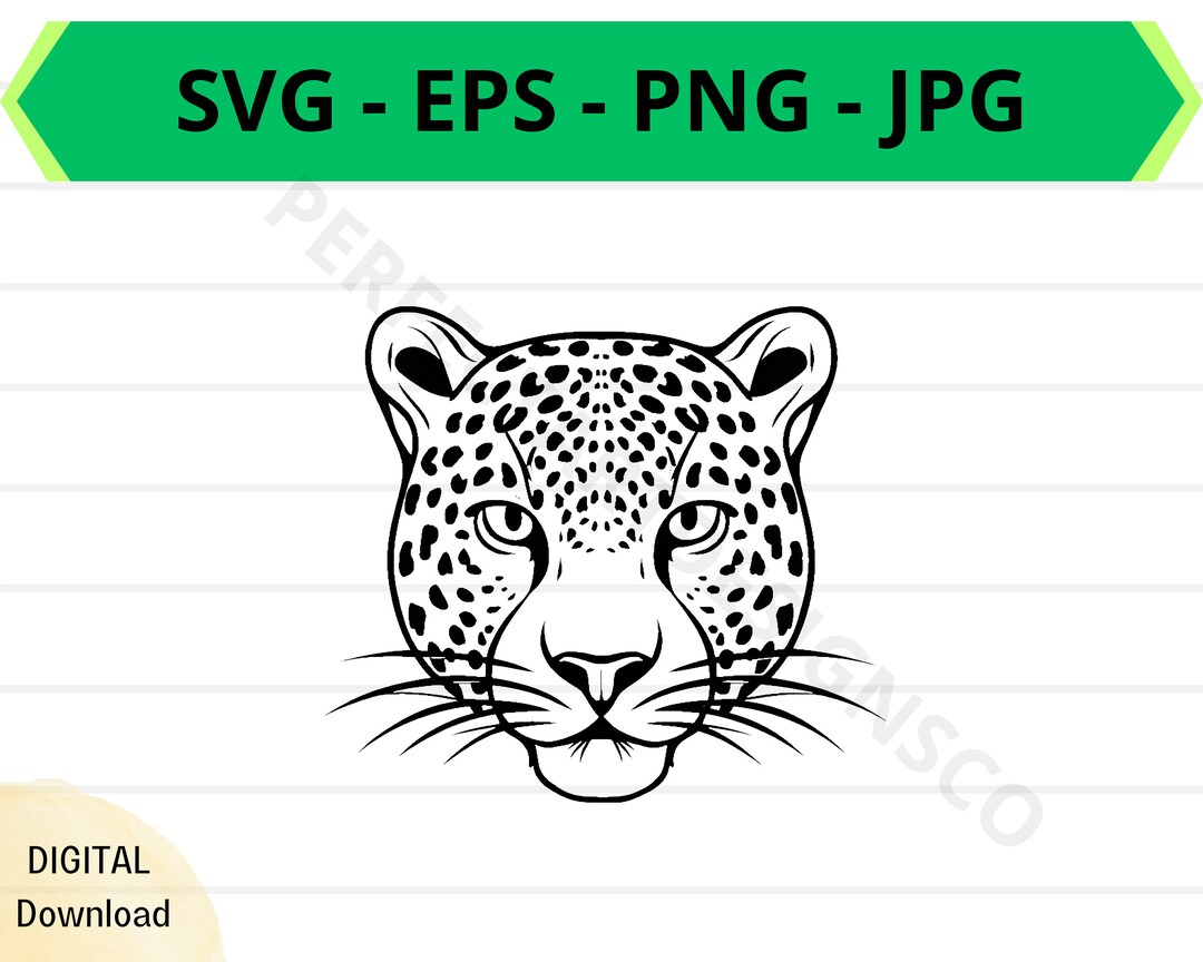 Leopard Outline Svg, Leopard Clipart, Leopard Svg for Shirt, Svg File ...