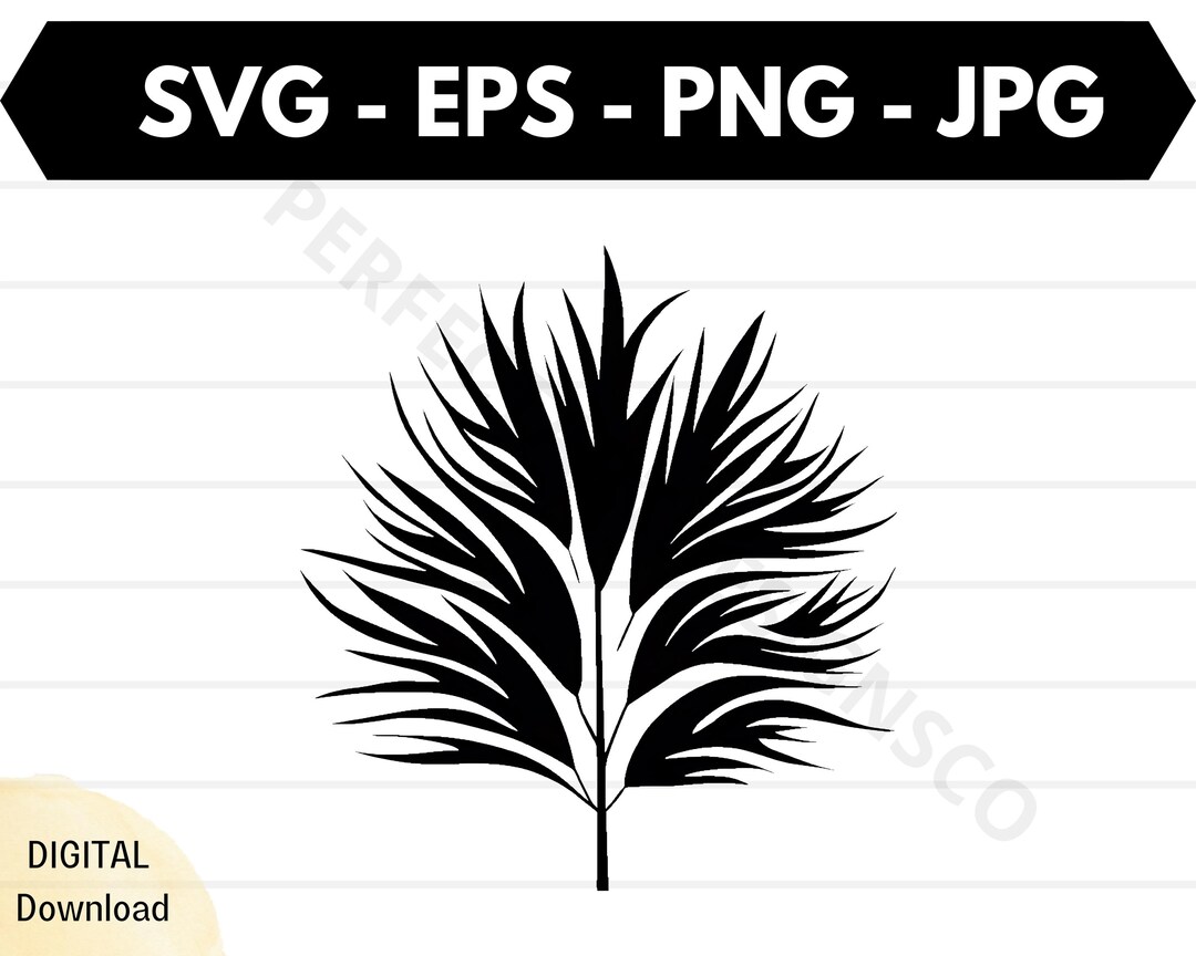 Pampas Grass Silhouette Svg File, Pampas Grass Cutting Svg File Cricut ...