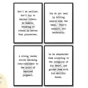 Leadership Quotes, Printable Wall Art, Set of 71 Prints, Leadership ...