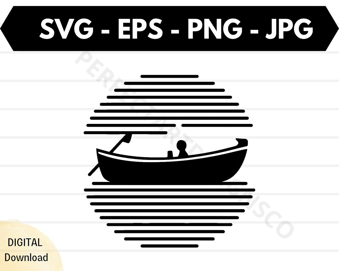 Dinghy Silhouette Svg File, Dinghy Cutting Svg File for Cricut, Dinghy ...