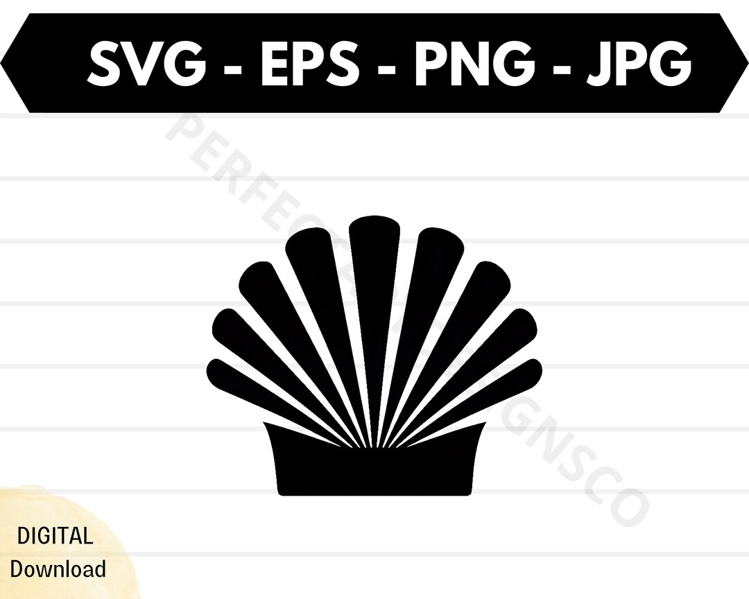Clamshell Silhouette Svg File, Clamshell Outline Clipart Svg, Clamshell ...