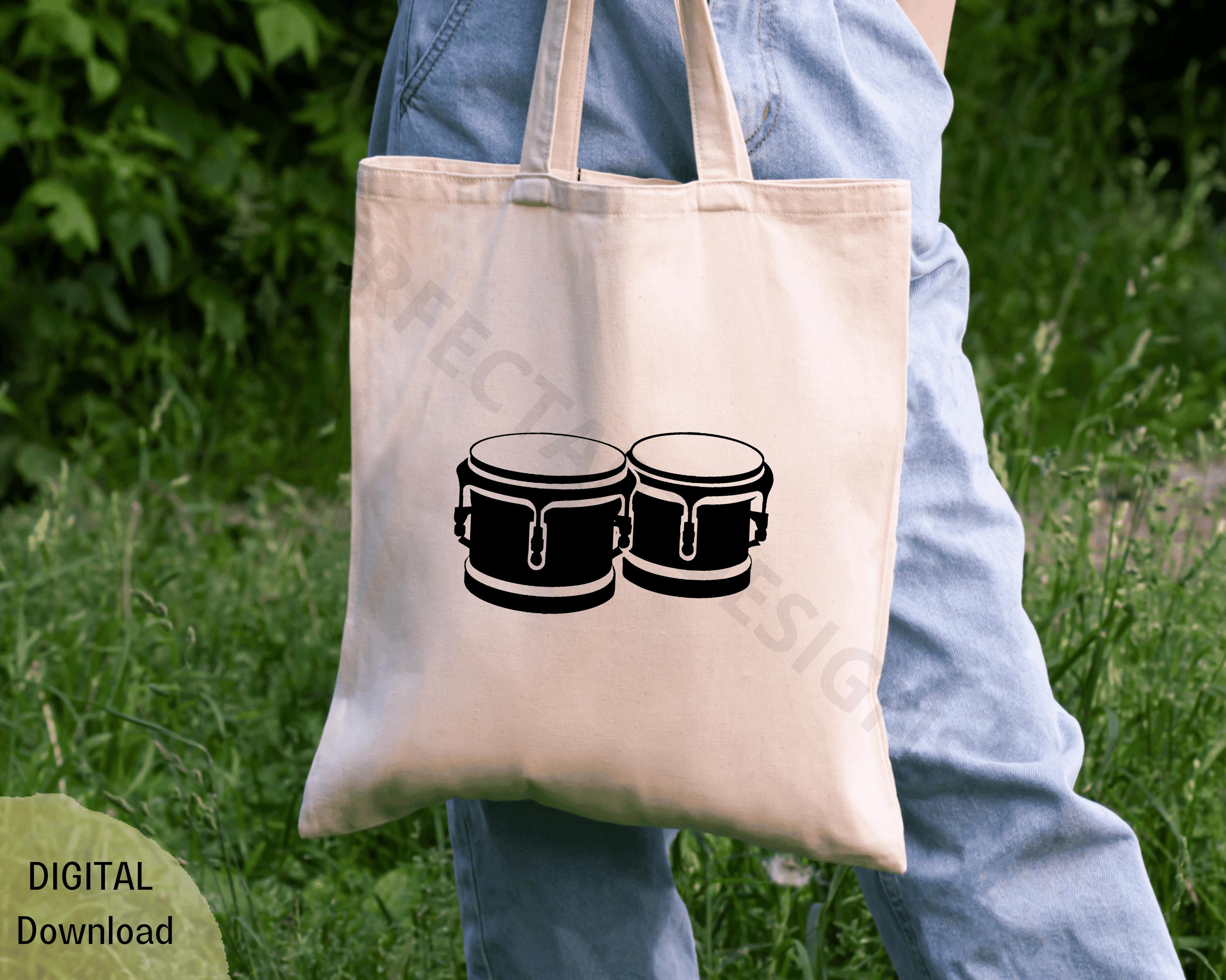 Bongo Drum Silhouette Svg File, Bongo Drum Cutting Svg File for Cricut ...