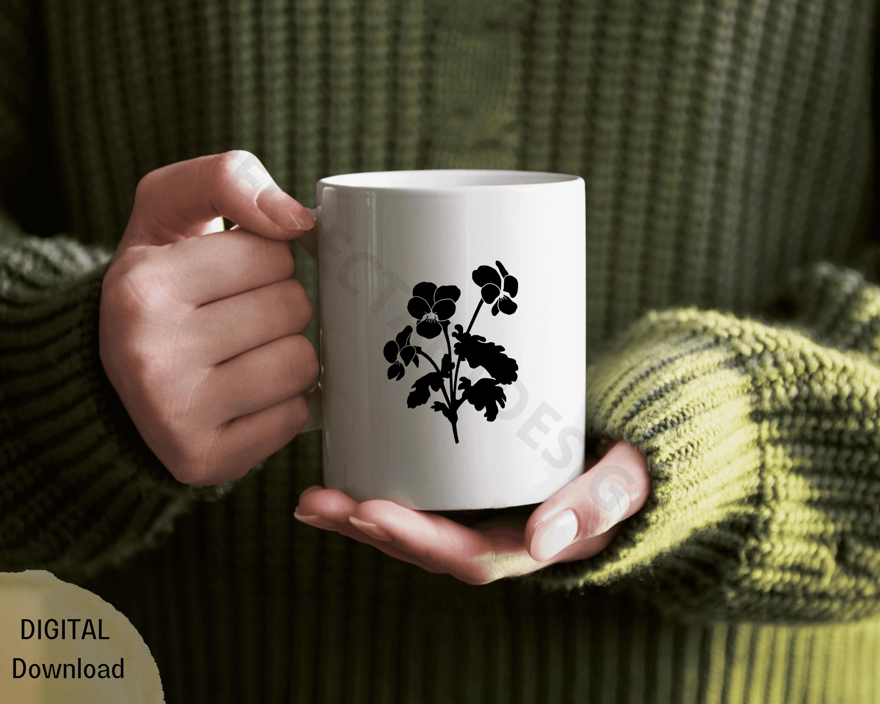 Violets Silhouette Svg File, Violets Cutting Svg File for Cricut ...