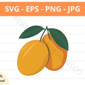 Mango Svg, Mango Fruit Clipart, Mango Svg for Shirt, Svg File for ...