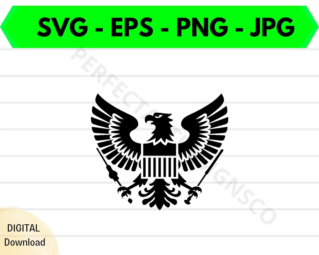 Flag Eagle Outline Svg File, Flag Eagle Cutting Svg File for Cricut ...
