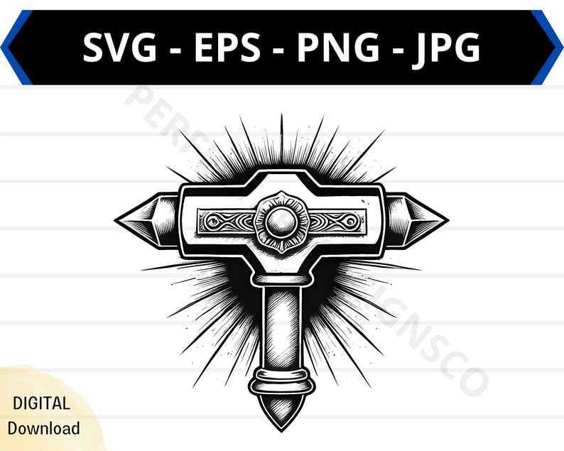 Anvil Tattoo Illustration Svg, Anvil Svg File for Cricut and Silhouette ...