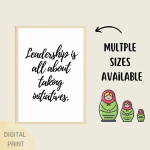 Inspiring Leadership Quotes, Set of 20 Prints, Empowering Leadership ...