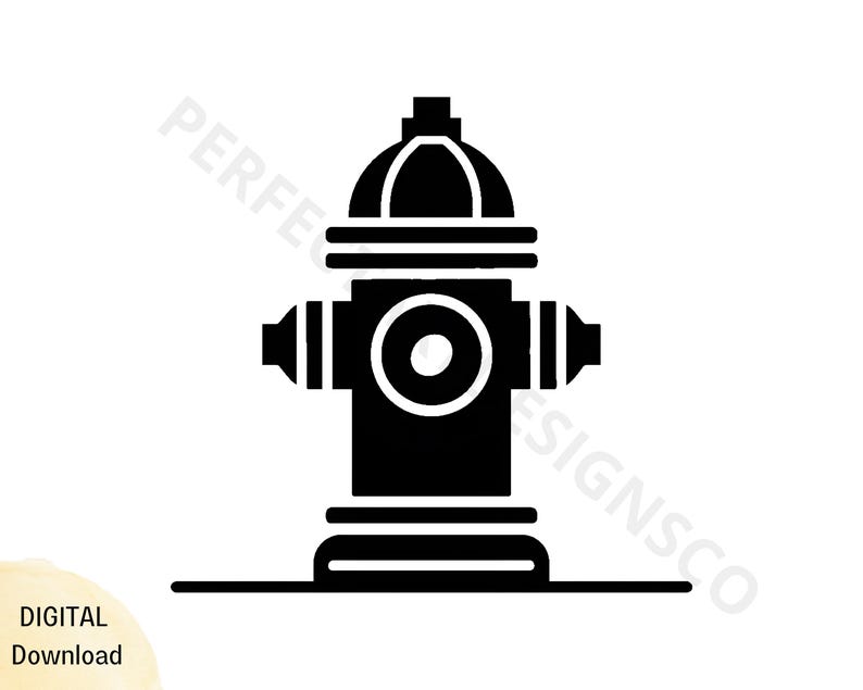 Fire Hydrant Silhouette Svg File, Fire Hydrant Outline Clipart Svg ...