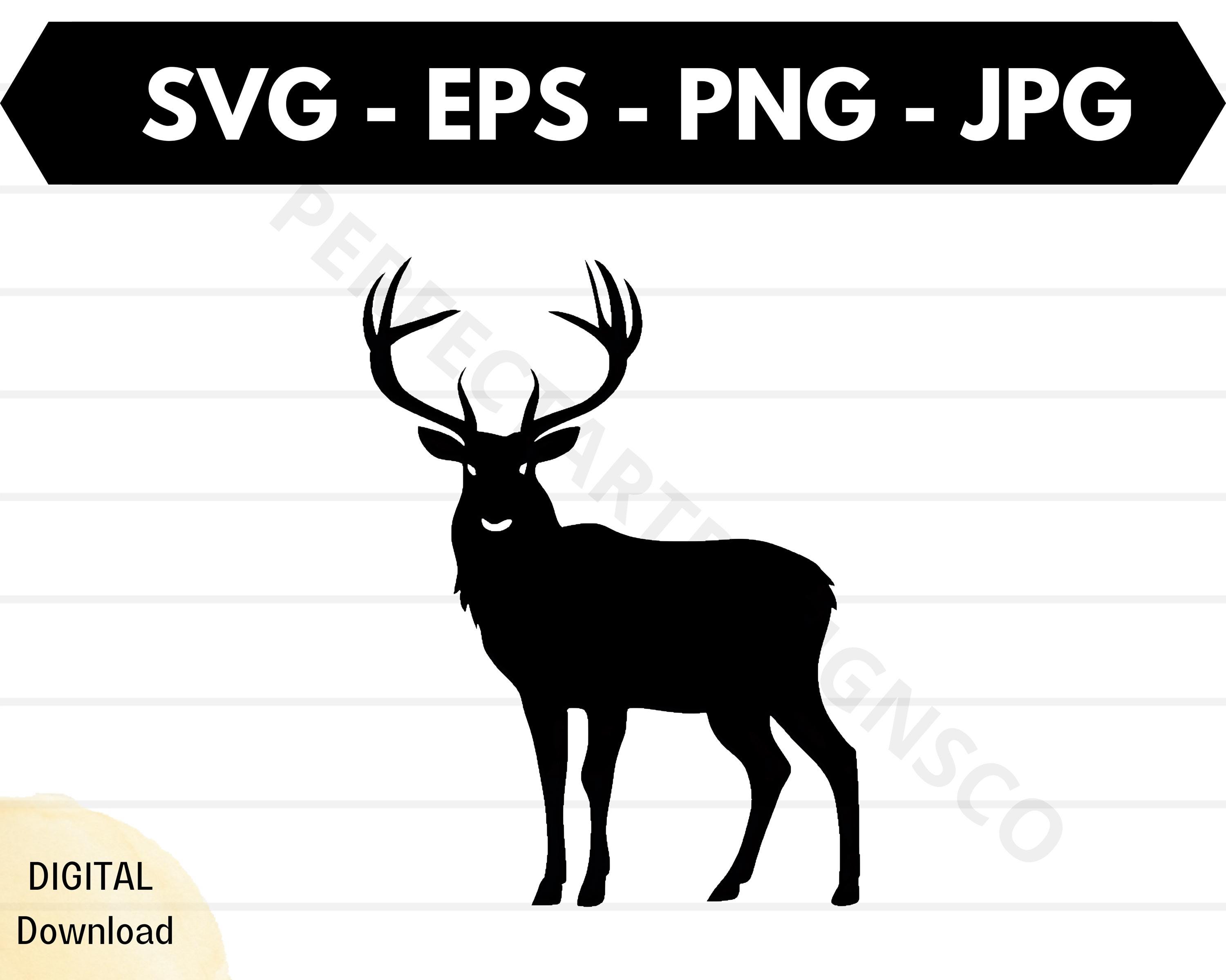 Buck Silhouette Svg File, Buck Cutting Svg File for Cricut, Buck ...
