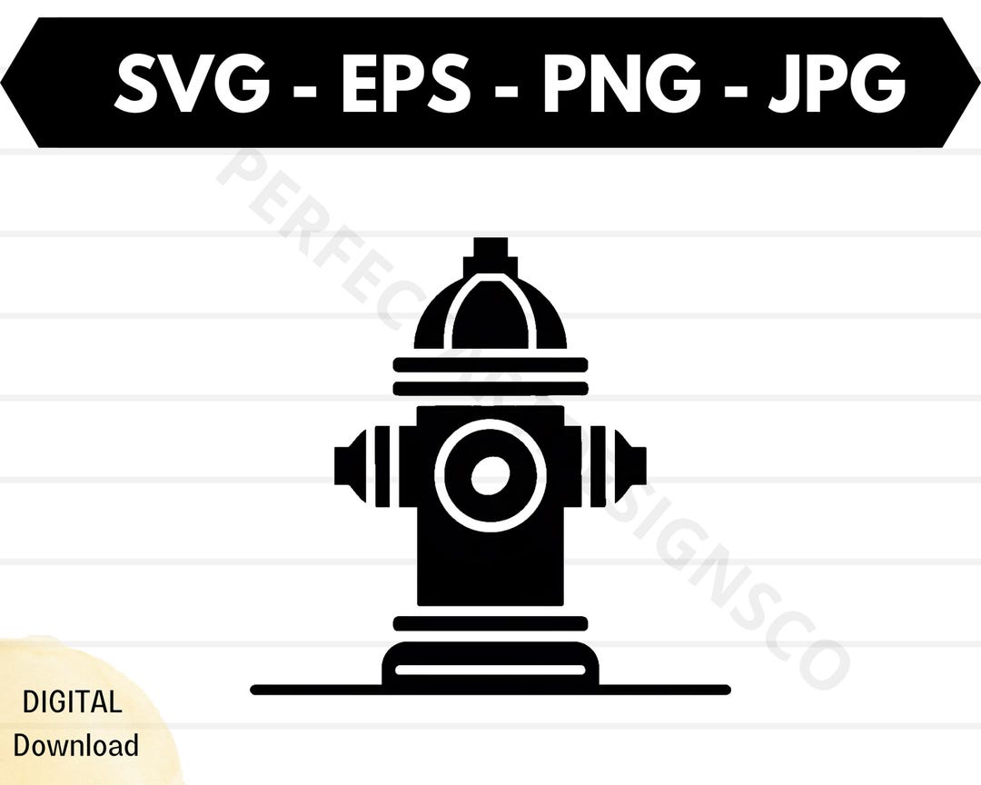 Fire Hydrant Silhouette Svg File, Fire Hydrant Outline Clipart Svg ...