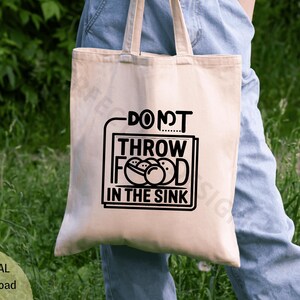 Do Not Throw Food in the Sink Icon Svg Cut File for Cricut, Silhouette ...