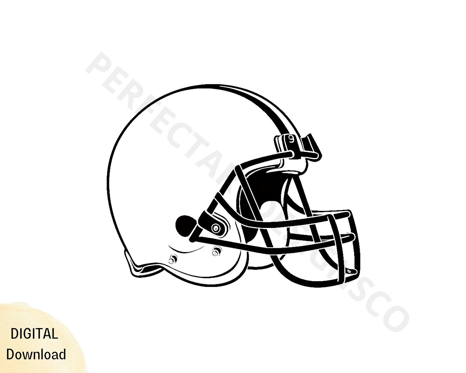 Football Helmet Outline Svg, Football Helmet Clipart, Football Helmet ...