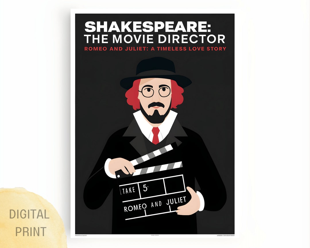 Funny Shakespeare Poster Romeo and Juliet Shakespeare Digital Poster ...