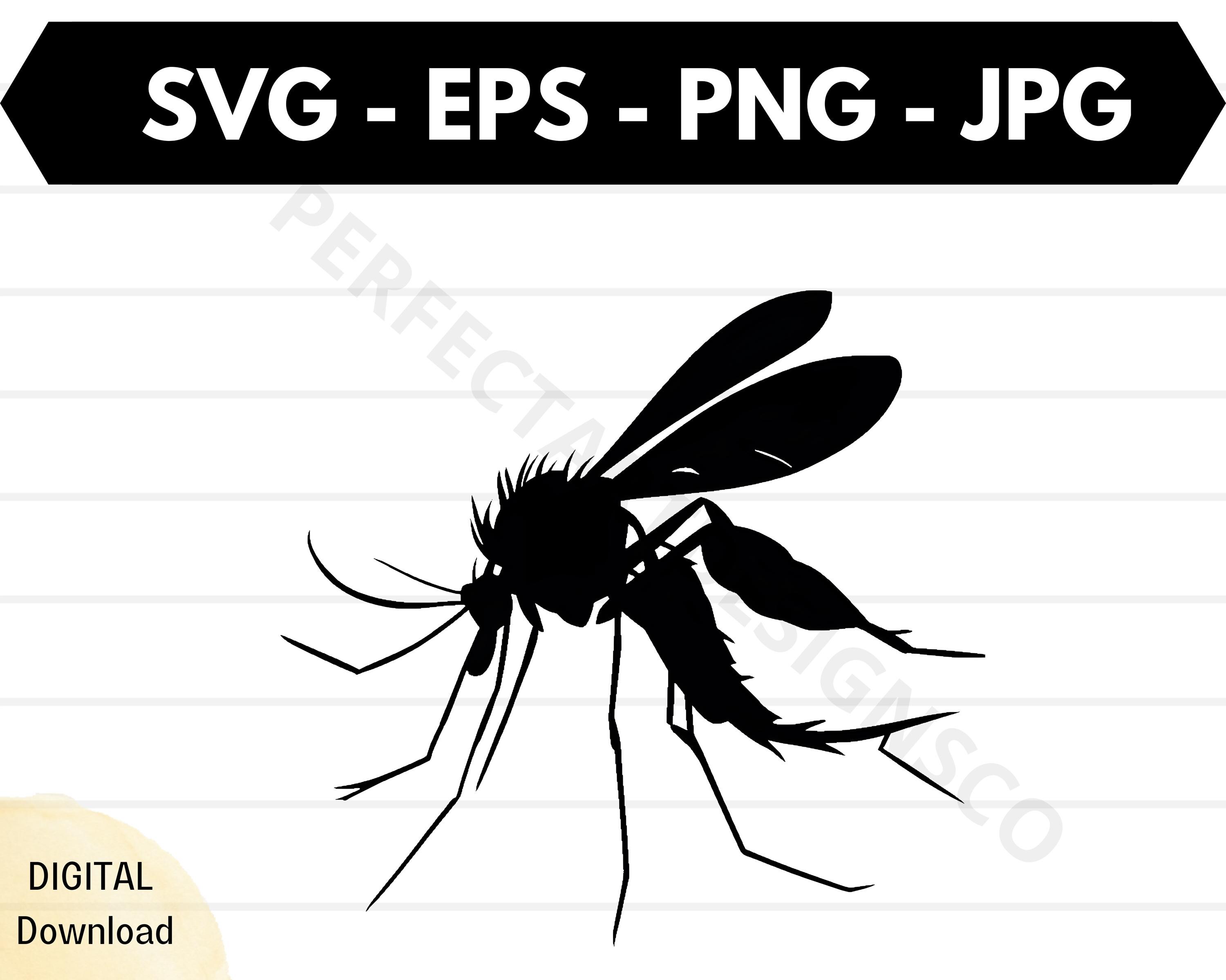Mosquito Silhouette Svg File, Mosquito Cutting Svg File for Cricut ...