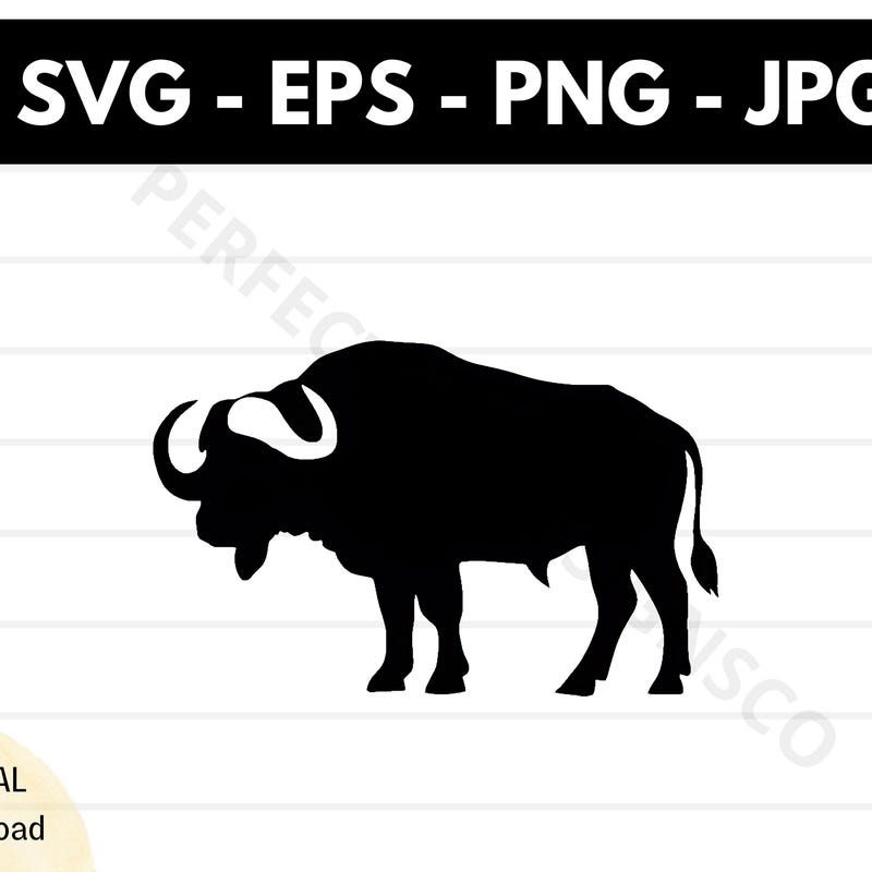 Buffalo Clipart - Etsy