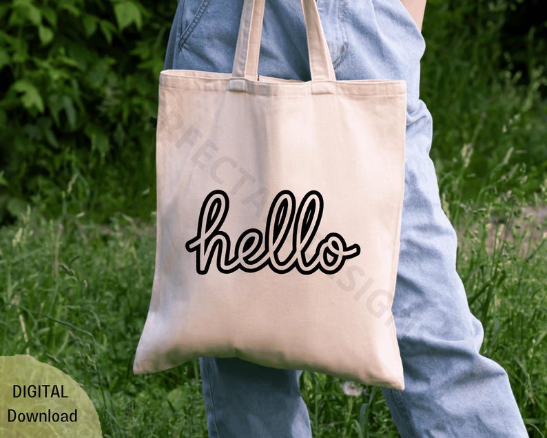 Hello Icon Svg Cut File, Hello Symbol, Hello Sign Cutting Svg File for ...