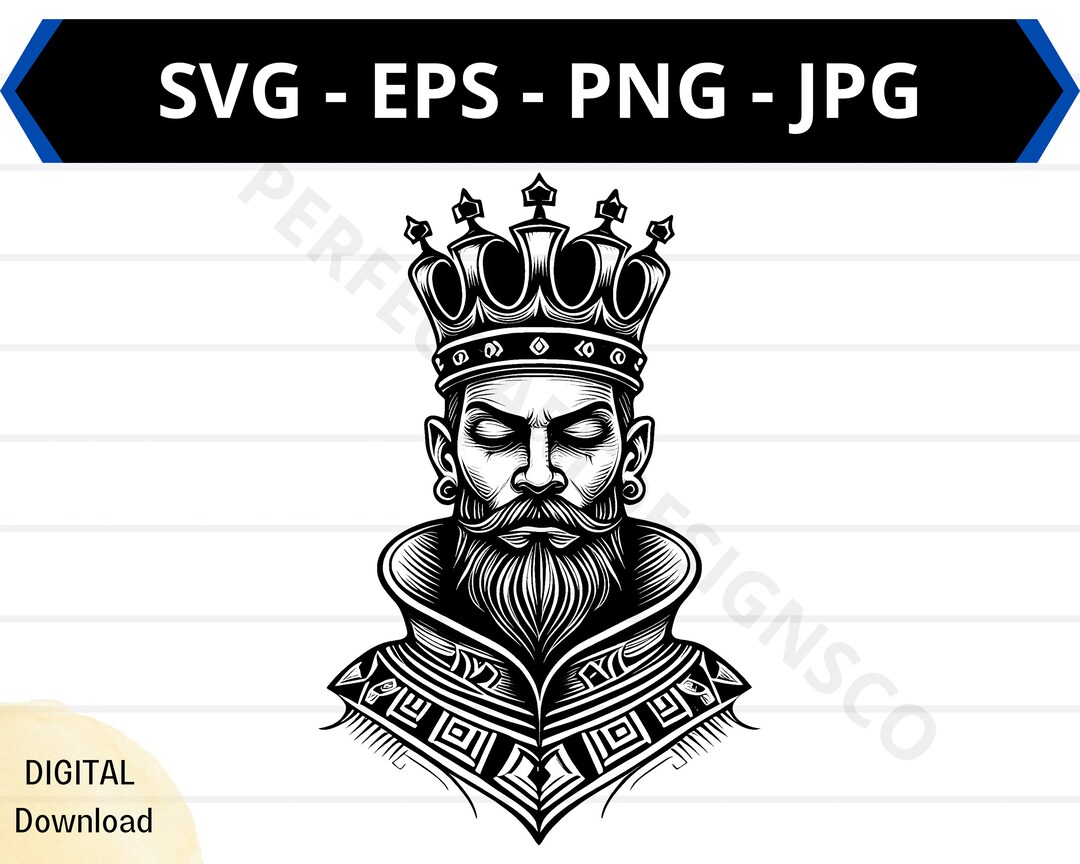 King Vector Image Clipart, King Svg Cutting File Cricut Silhouette ...