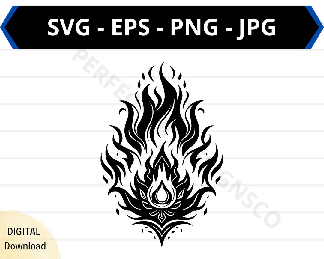 Fire Vector Image Clipart, Fire Svg Fire Cutting File Cricut Silhouette ...