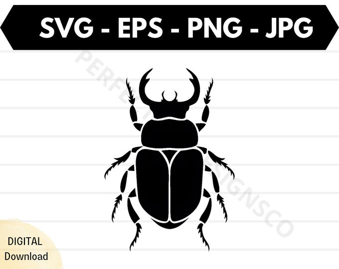 BEETLE SVG, BEETLE Bug Svg Files for Cricut, Beetle Clipart, Laser Cut ...